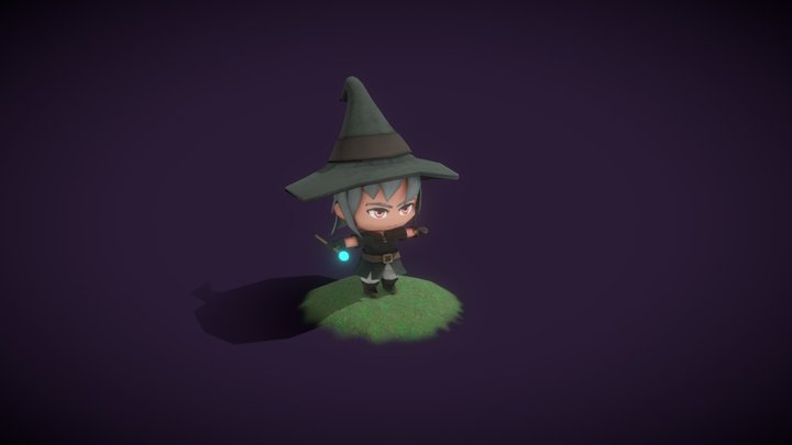 Cartoon-wizard-3d-model 3D models - Sketchfab