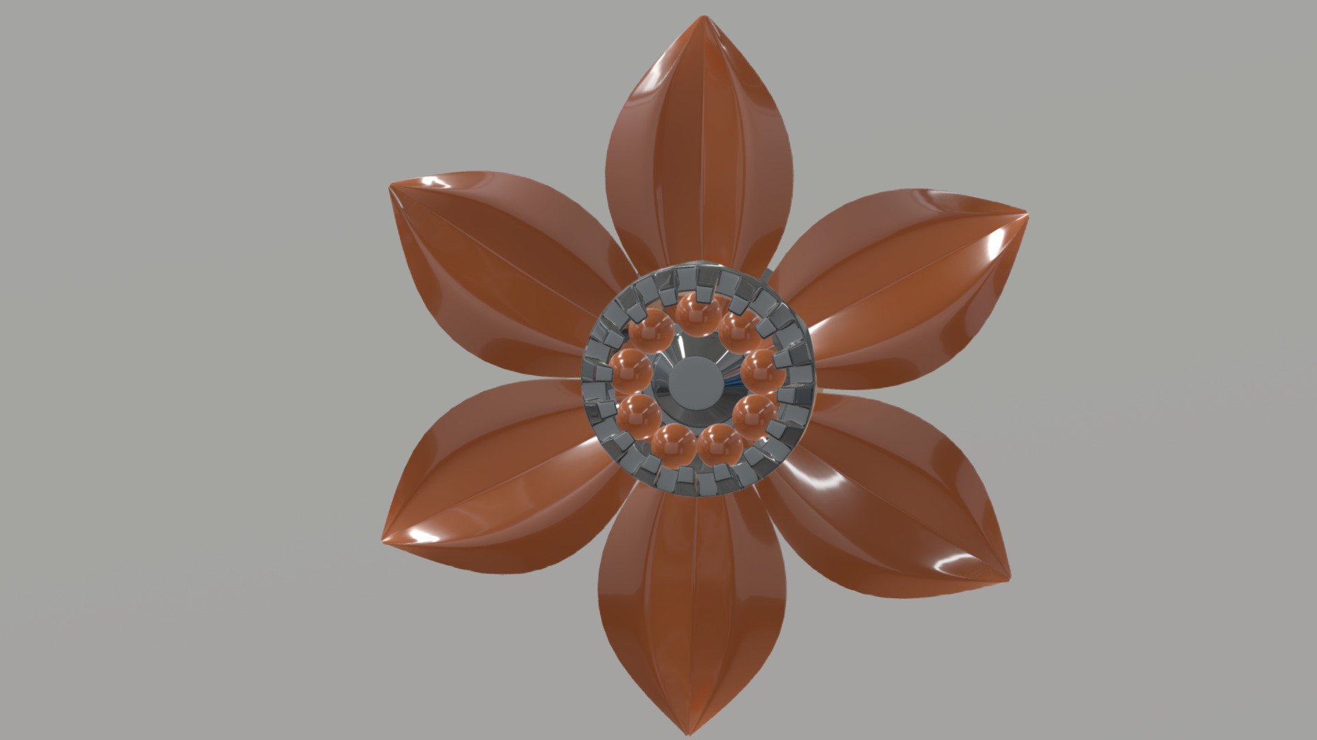 Metal Flower - 3D model by 3dartist_in [f66d943] - Sketchfab