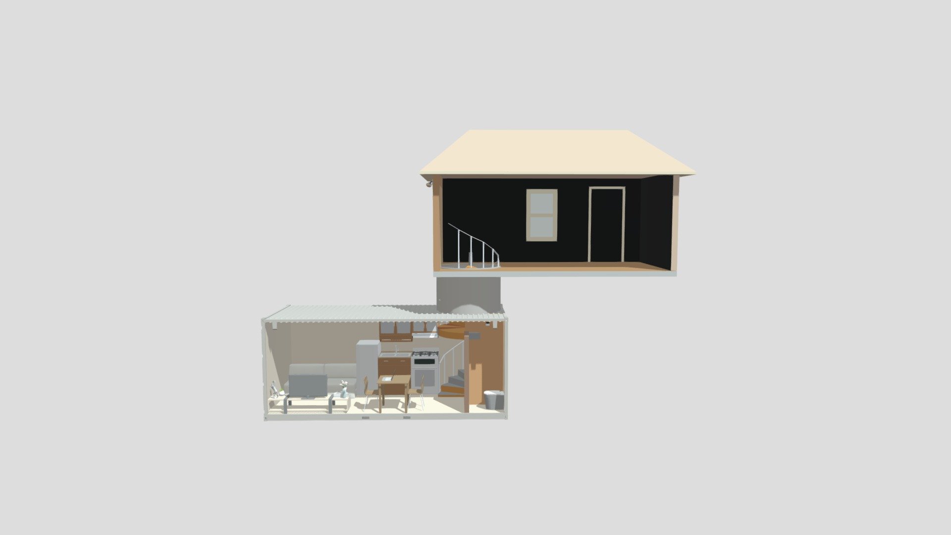 The man cave - 3D model by manuelgutierrezabreu [f66da43] - Sketchfab