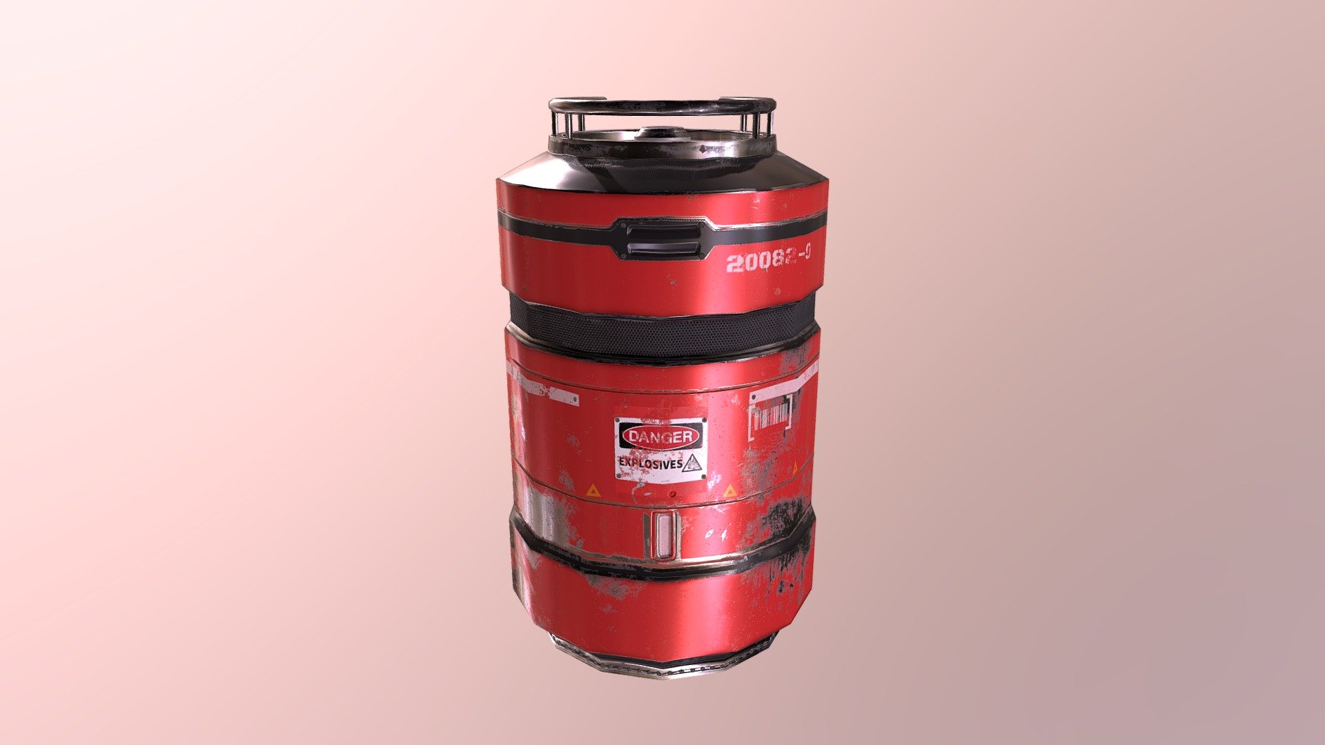 Industrial Explosive Barrel - GameReady - 3D model by alkatebhaidar ...