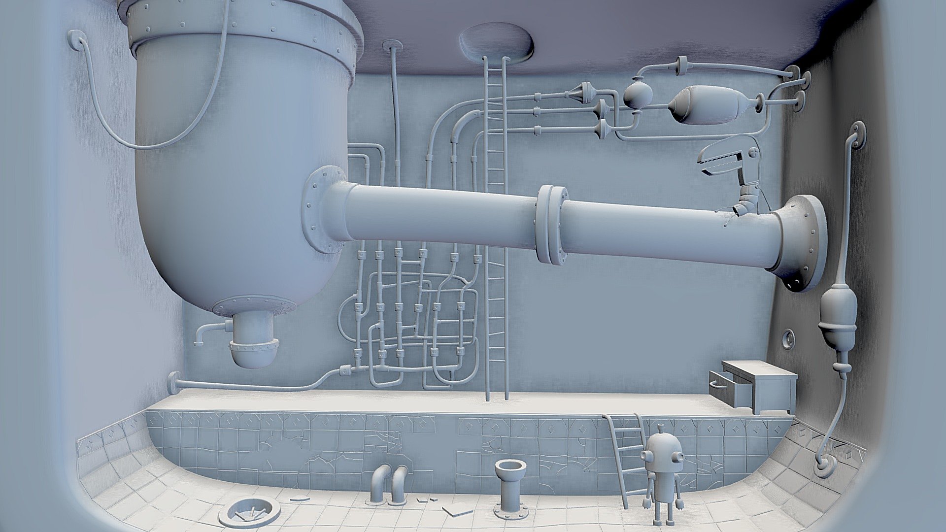 Machinerium Sewer Environment - 3D model by Lauren Morrison ...