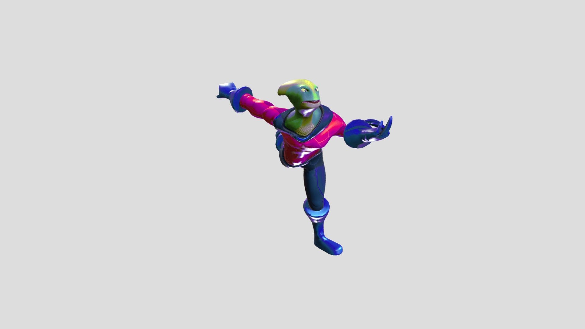 Alien_test_Character_blend Armature practice - 3D model by ...