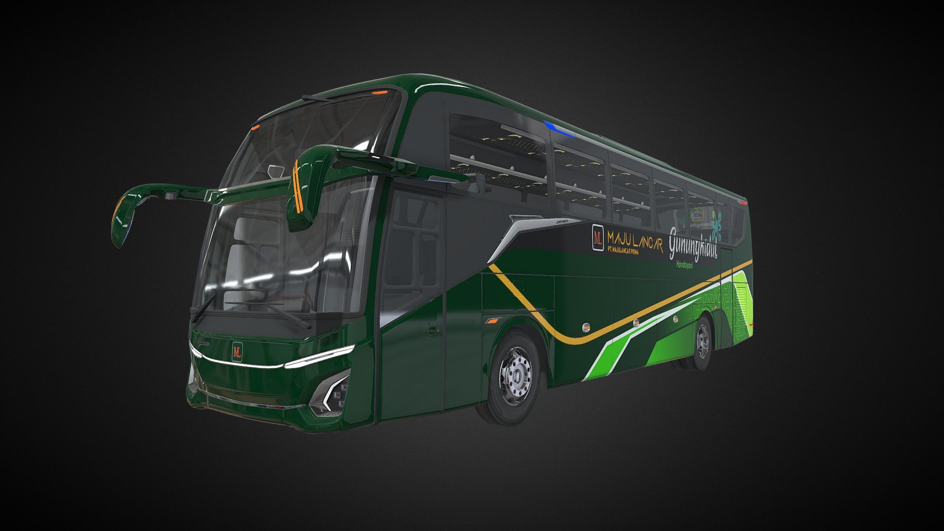 Jetbus 5 High Poly - 3D model by umaryudipratama [f6751ac] - Sketchfab