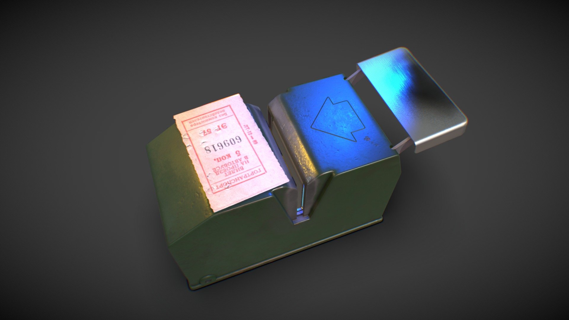 A soviet ticket machine KP-74. - Download Free 3D model by Valger ...