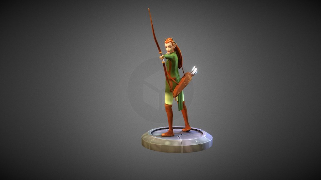 Elven character - 3D model by Roll'n'code (@rollncode) [f6785b7 ...