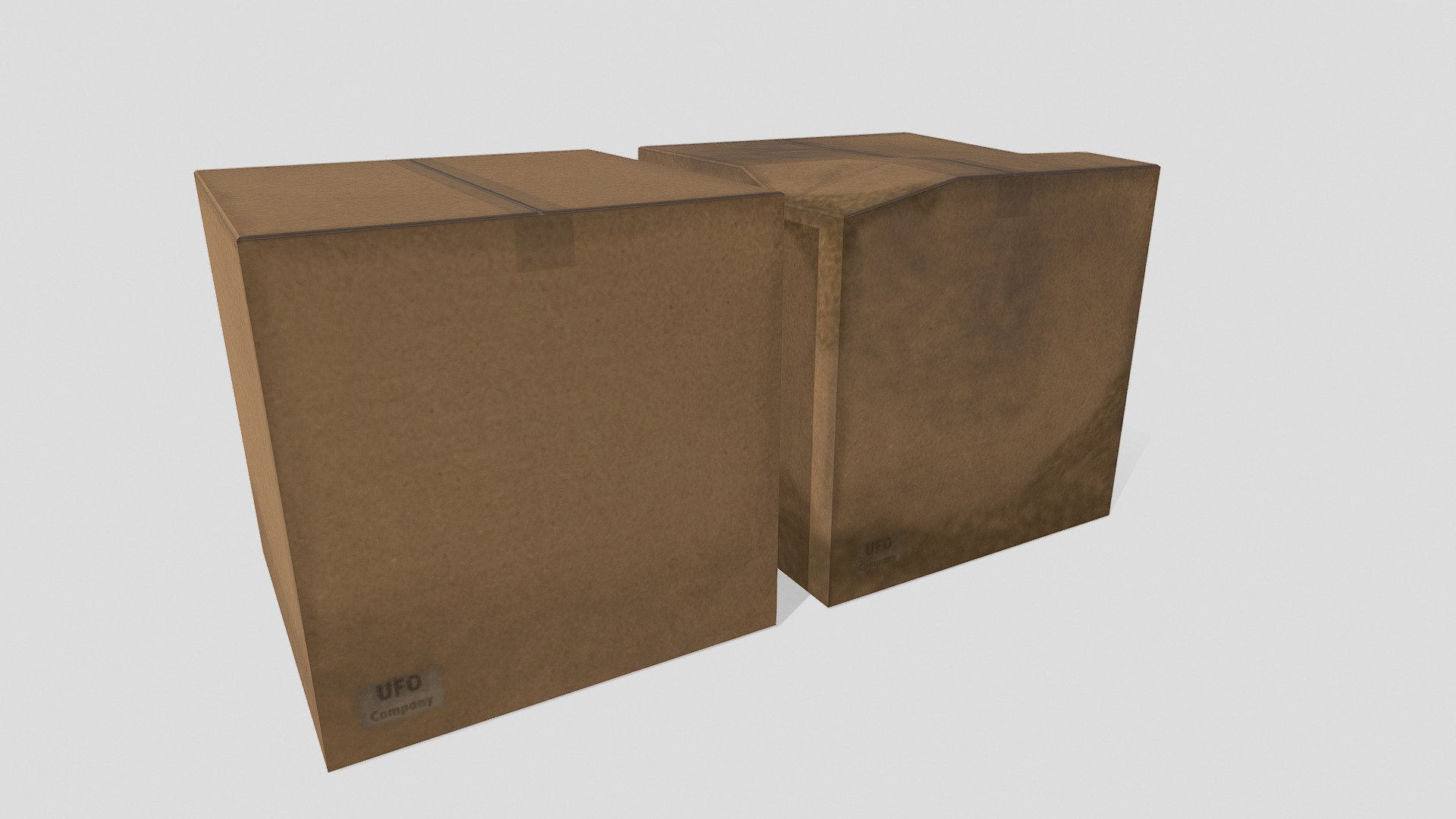 A New and Dirty Carton Box - 3D model by wasabicats [f678838] - Sketchfab