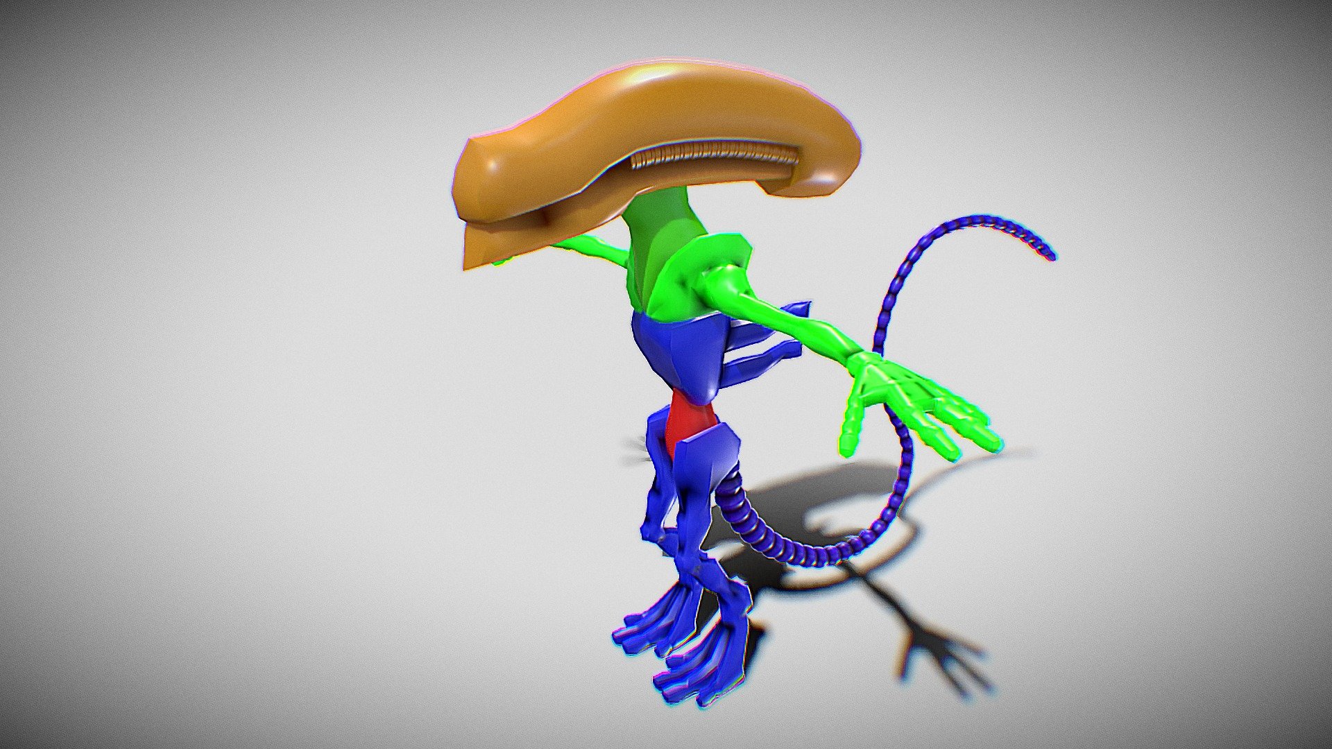 Alien Base Model ( Xenomorph ) - Buy Royalty Free 3D model by Three Dee ...