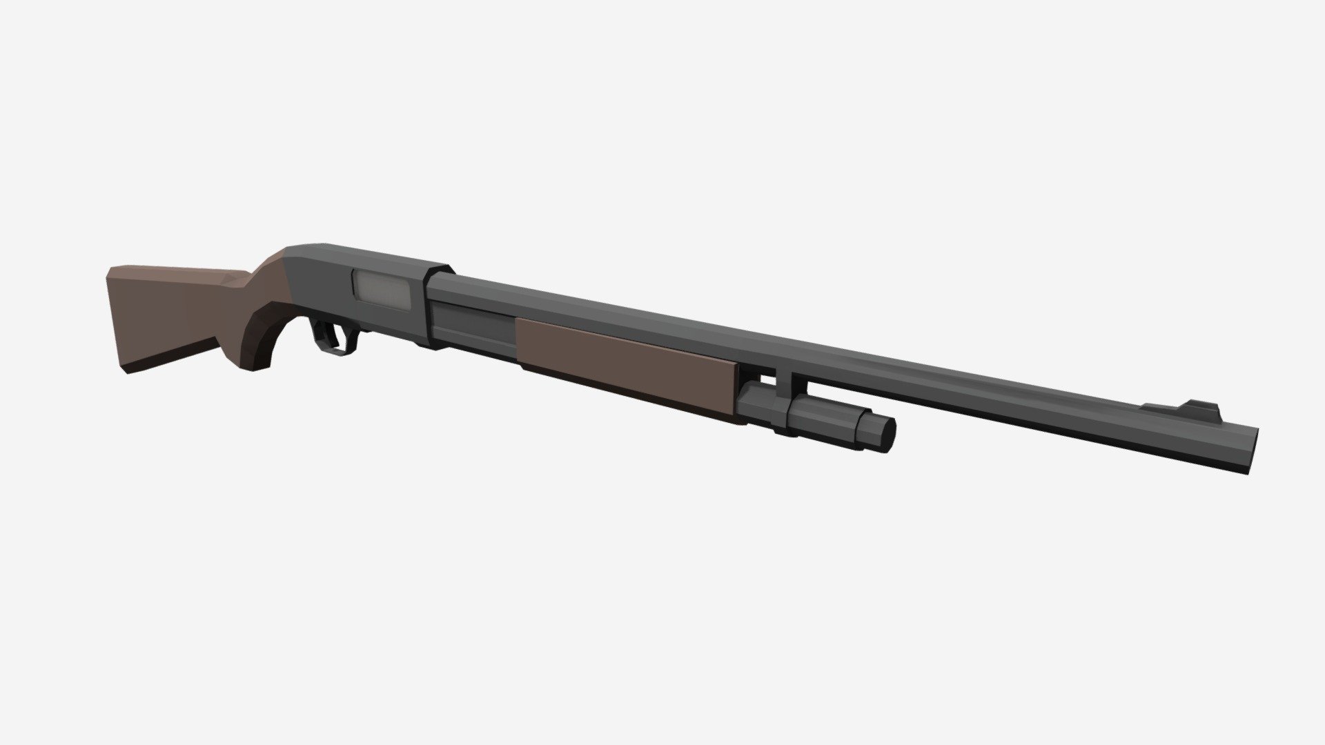 Low Poly Remington 870 - 3D model by samanthacford [f67a571] - Sketchfab