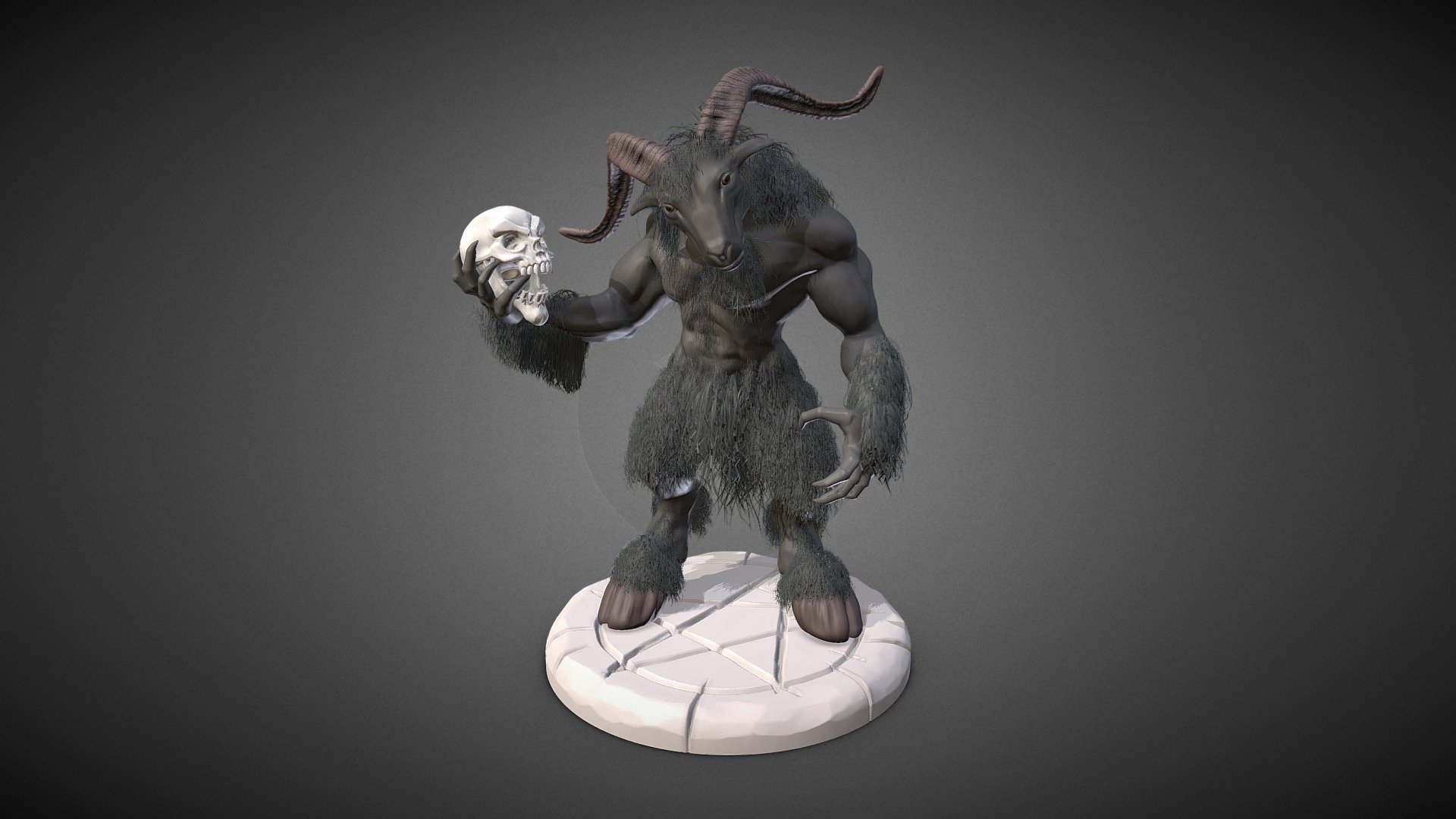 Goatman with Fur - 3D model by Thomas.Day [f67c55a] - Sketchfab