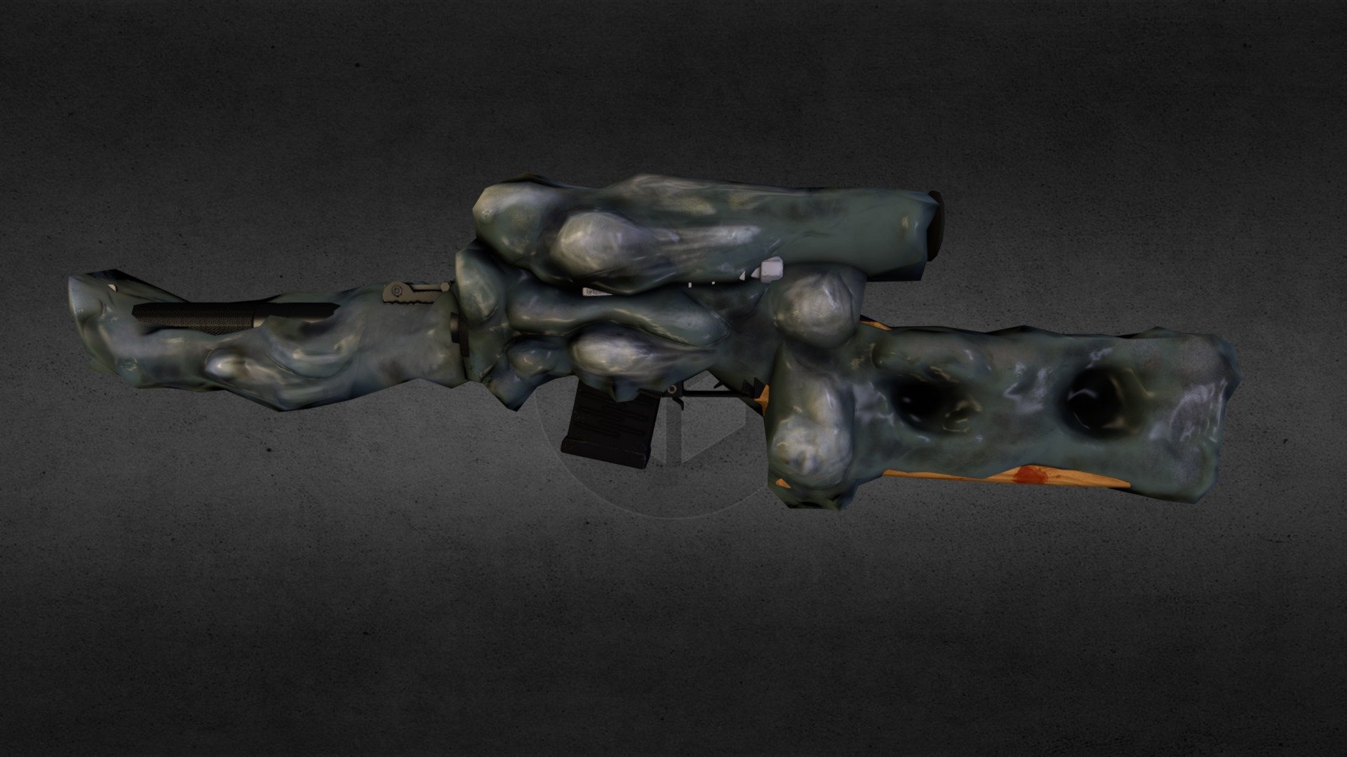 9-mm sniper rifle with slime - 3D model by Cafenoir [f67eac4] - Sketchfab