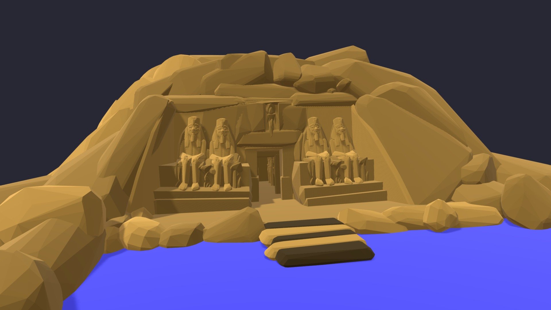 ABU SIMBEL - Download Free 3D model by clarissima [f67f2bb] - Sketchfab