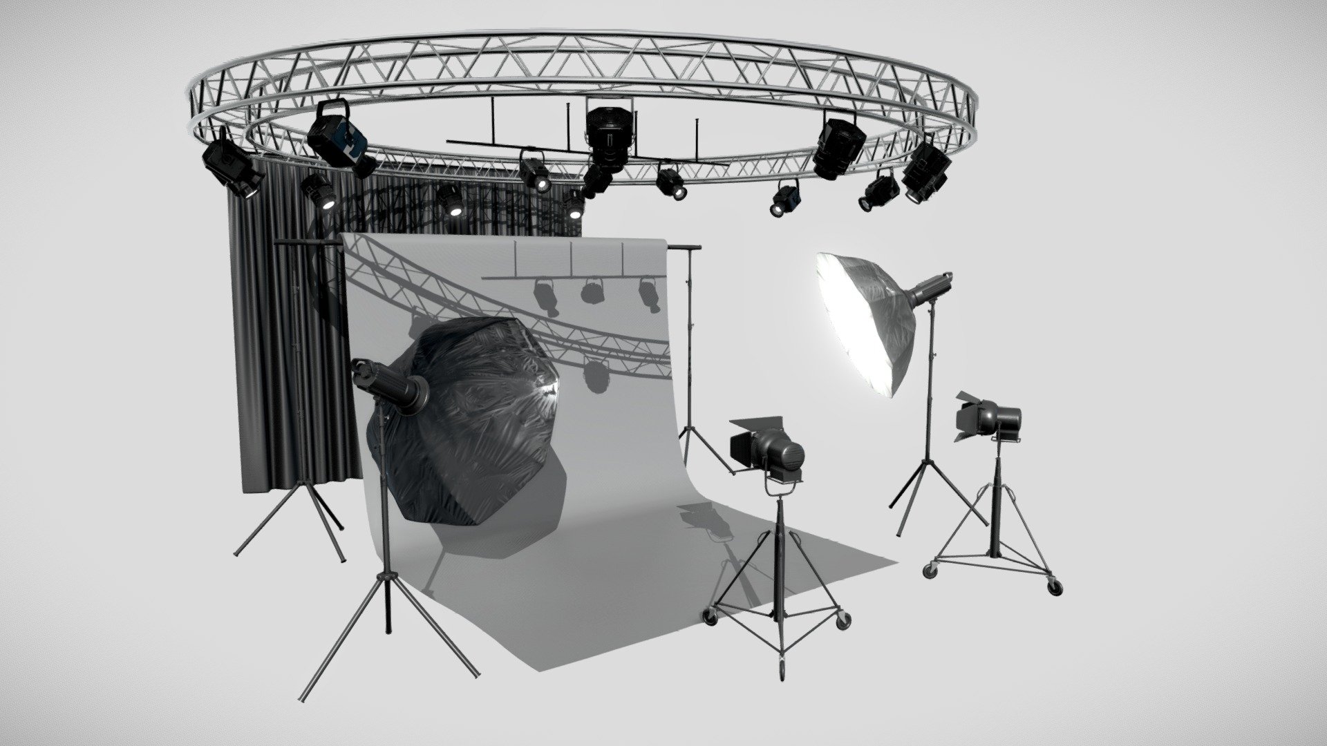 Photo Studio 3D Pack - Buy Royalty Free 3D model by Adrian Kulawik ...