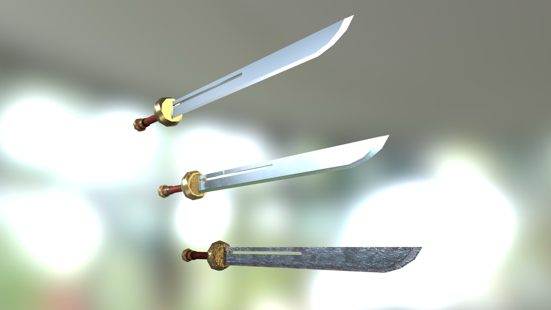 Swords 4 - Clean, Normal and Rust - 3D model by Abslo [f68133a] - Sketchfab