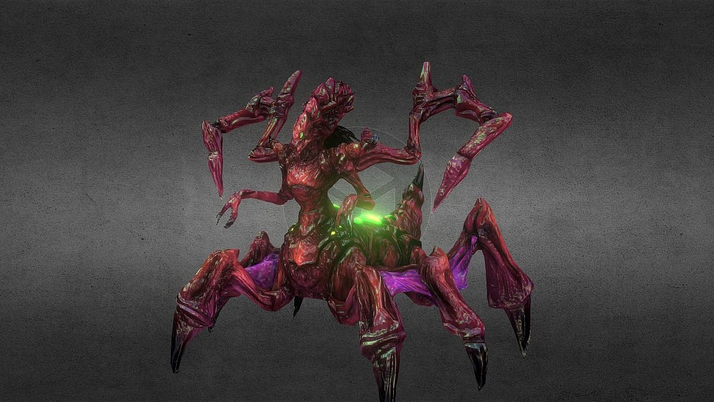 Zerg 后蟲02 Low-Poly - 3D model by s13632112 [f681d04] - Sketchfab