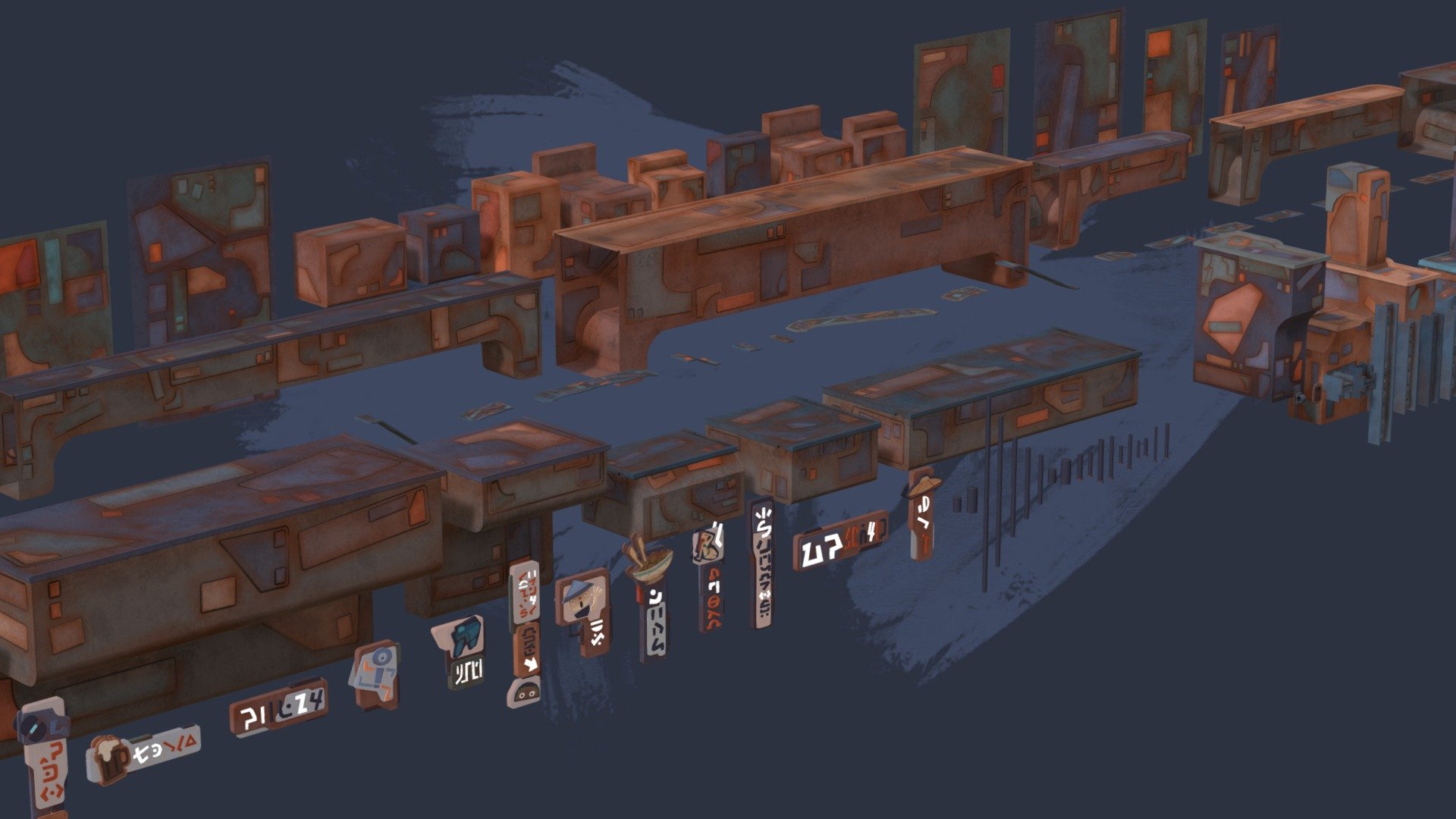 Scrap City Assets second pack - Buy Royalty Free 3D model by BlackSpire ...