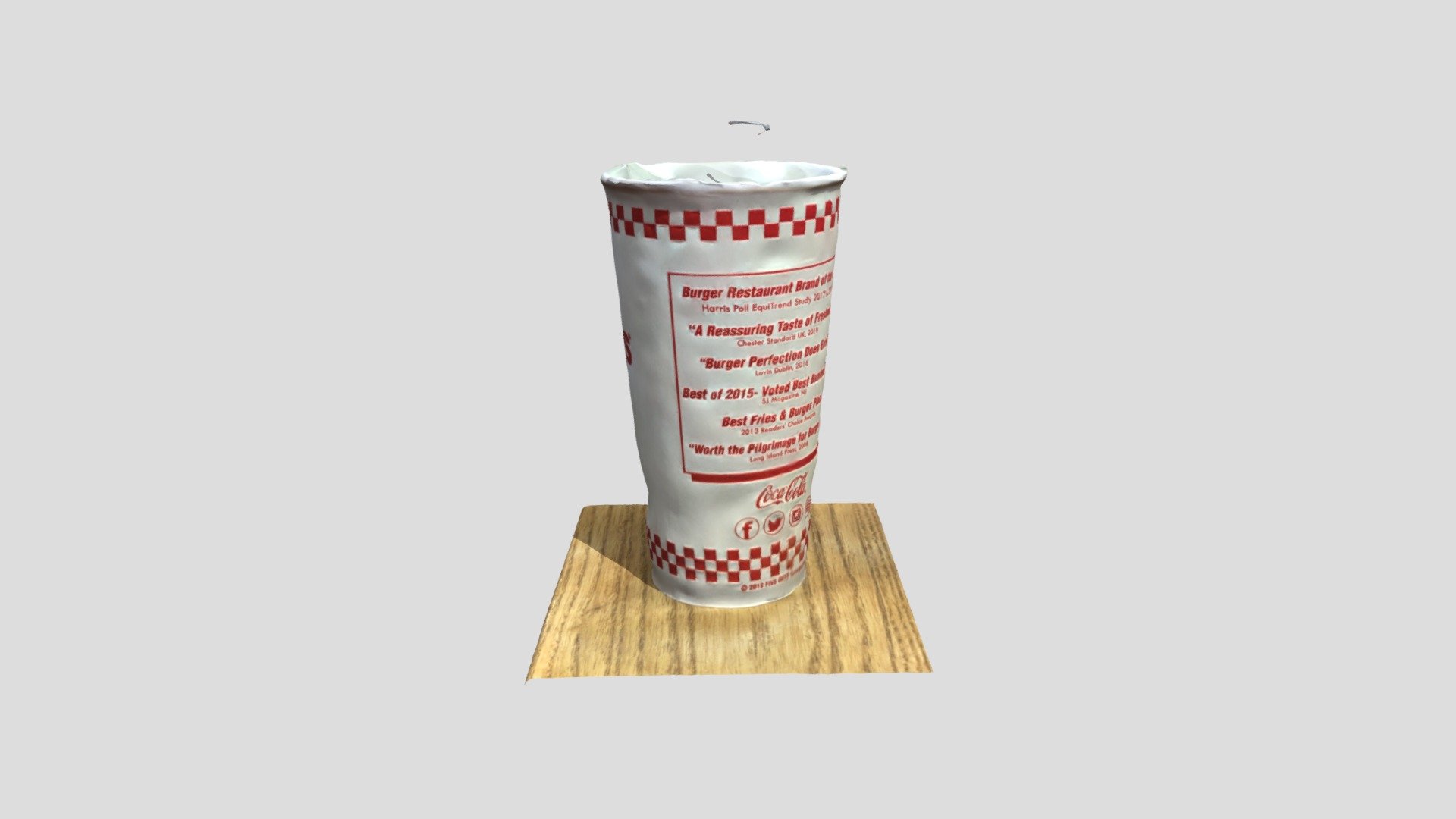 Five Guys Cup - 3D model by arlos [f683639] - Sketchfab