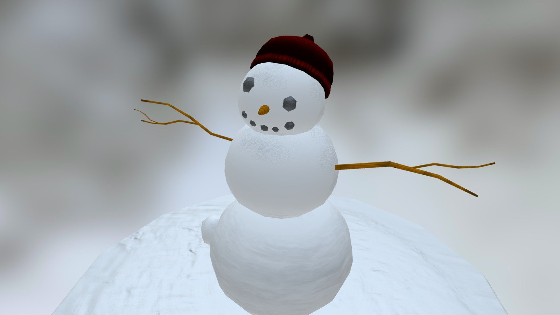 Snowman - 3D model by LizG (@LizG5) [f684272] - Sketchfab