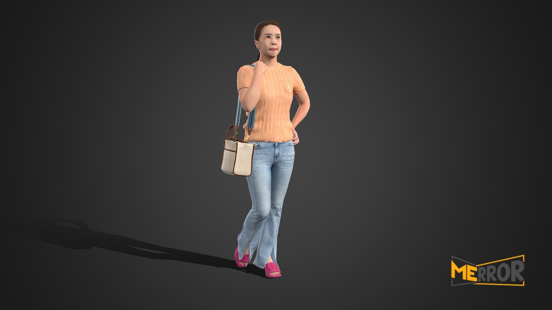 Asian Woman Scan_Posed 66 30k poly - Buy Royalty Free 3D model by ME.RROR Studio (@merror ...