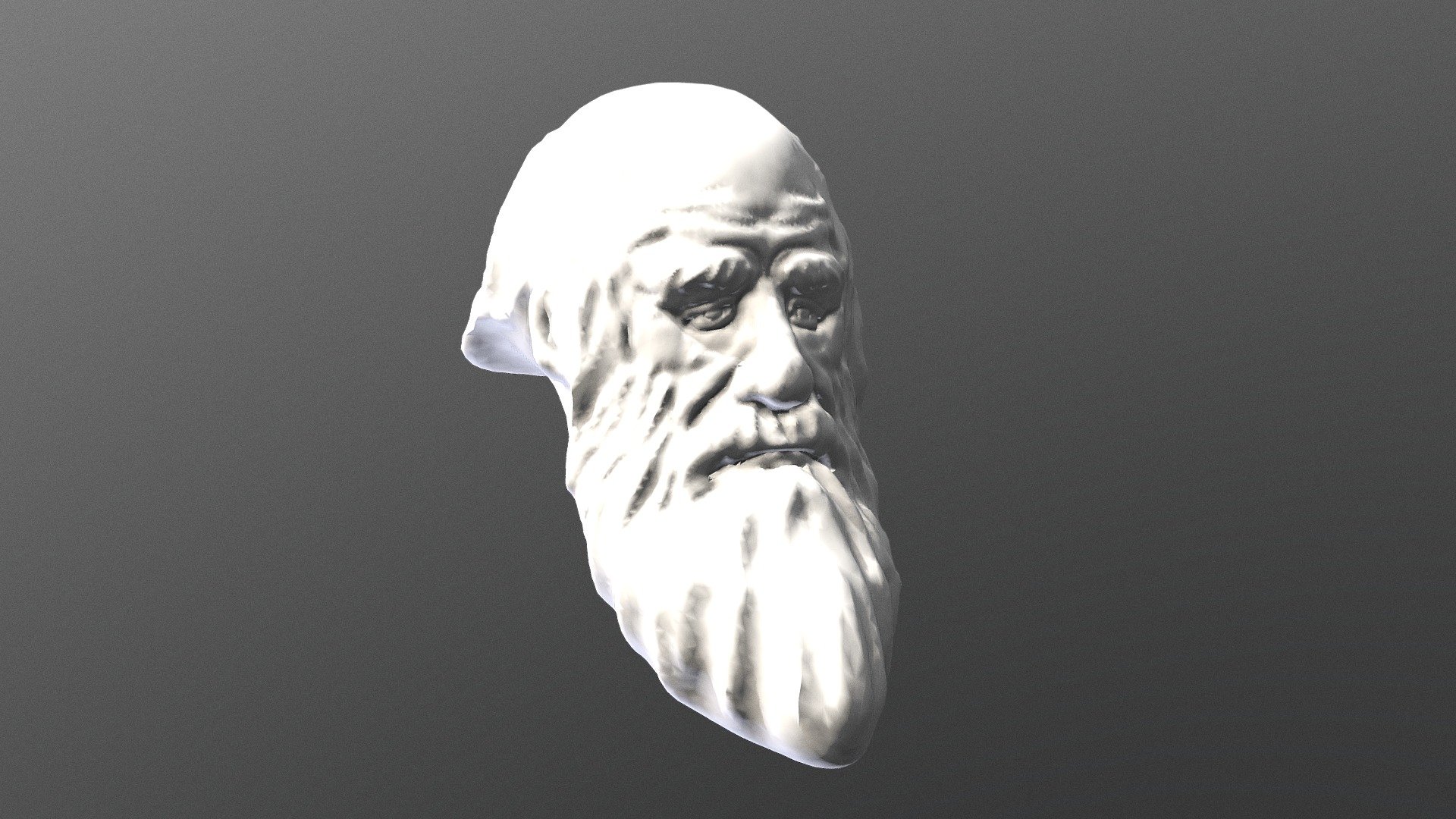 Darwin bust - Download Free 3D model by Manun (@crazymanuel) [f684af0 ...