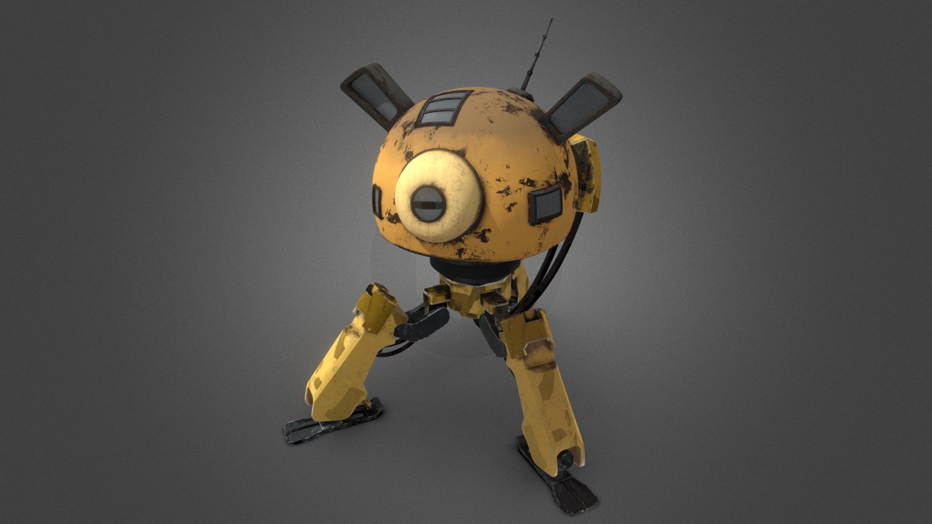 Robot-watcher (fast modeling) - Download Free 3D model by ForevereQ ...
