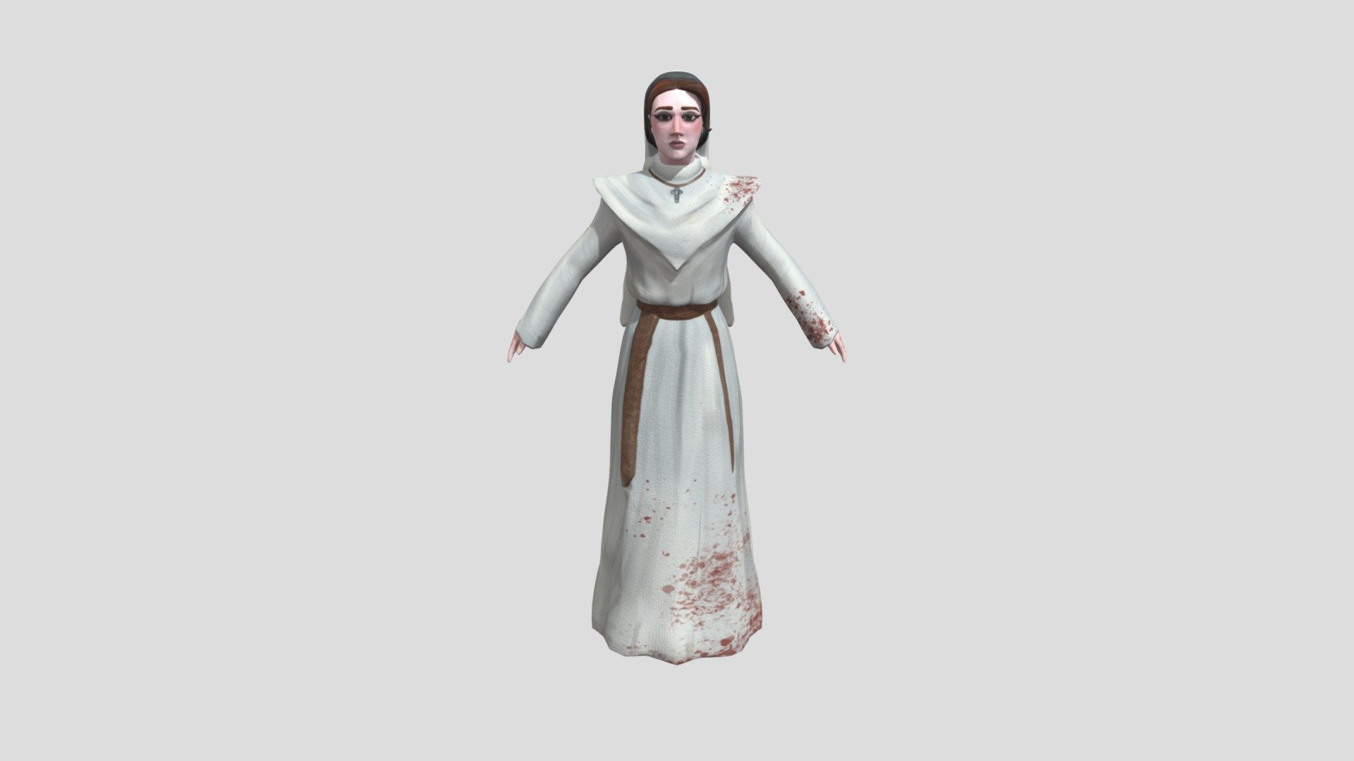 Nun Character - 3D model by HannahRN03 [f6867b0] - Sketchfab