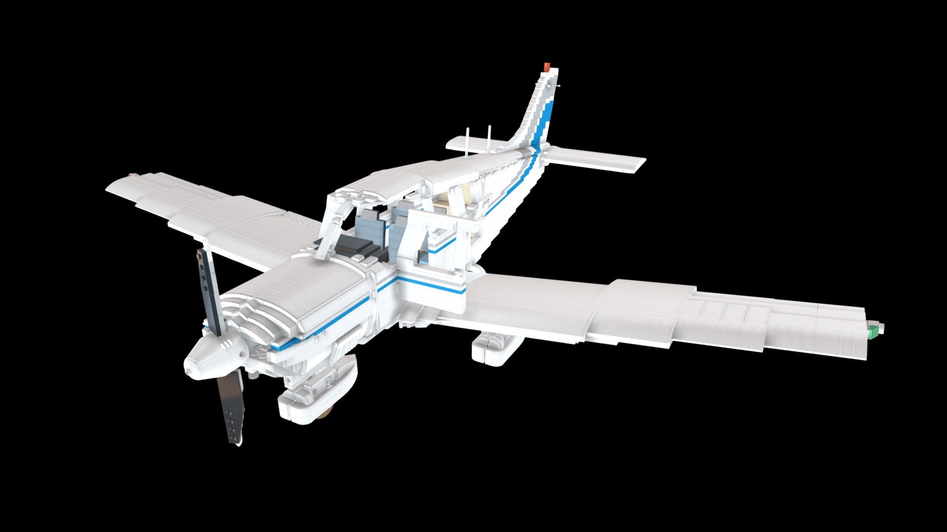 LEGO Airplaine Piper Archer II - Buy Royalty Free 3D model by ...