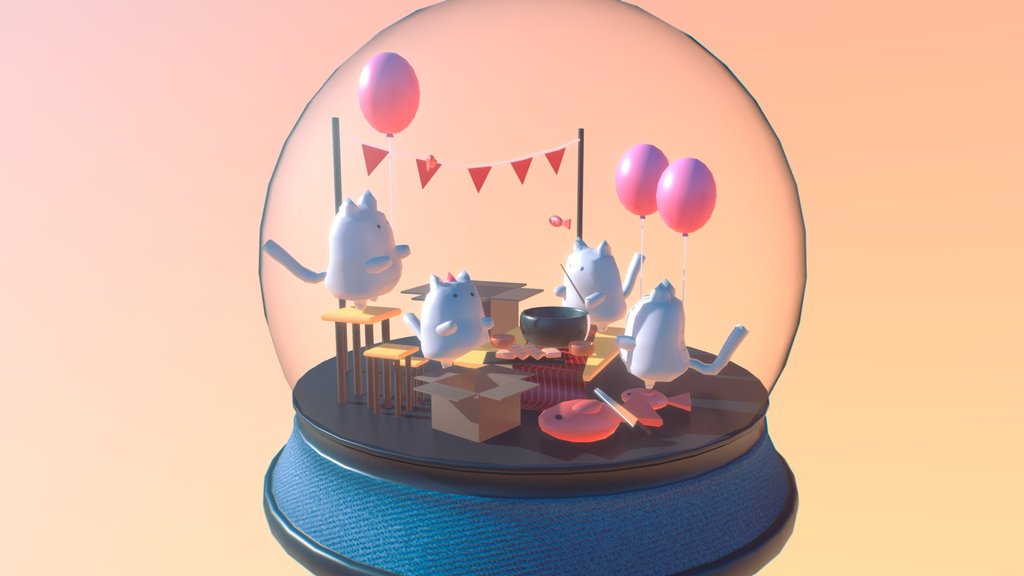 cat - A 3D model collection by buttnakedfoxu - Sketchfab