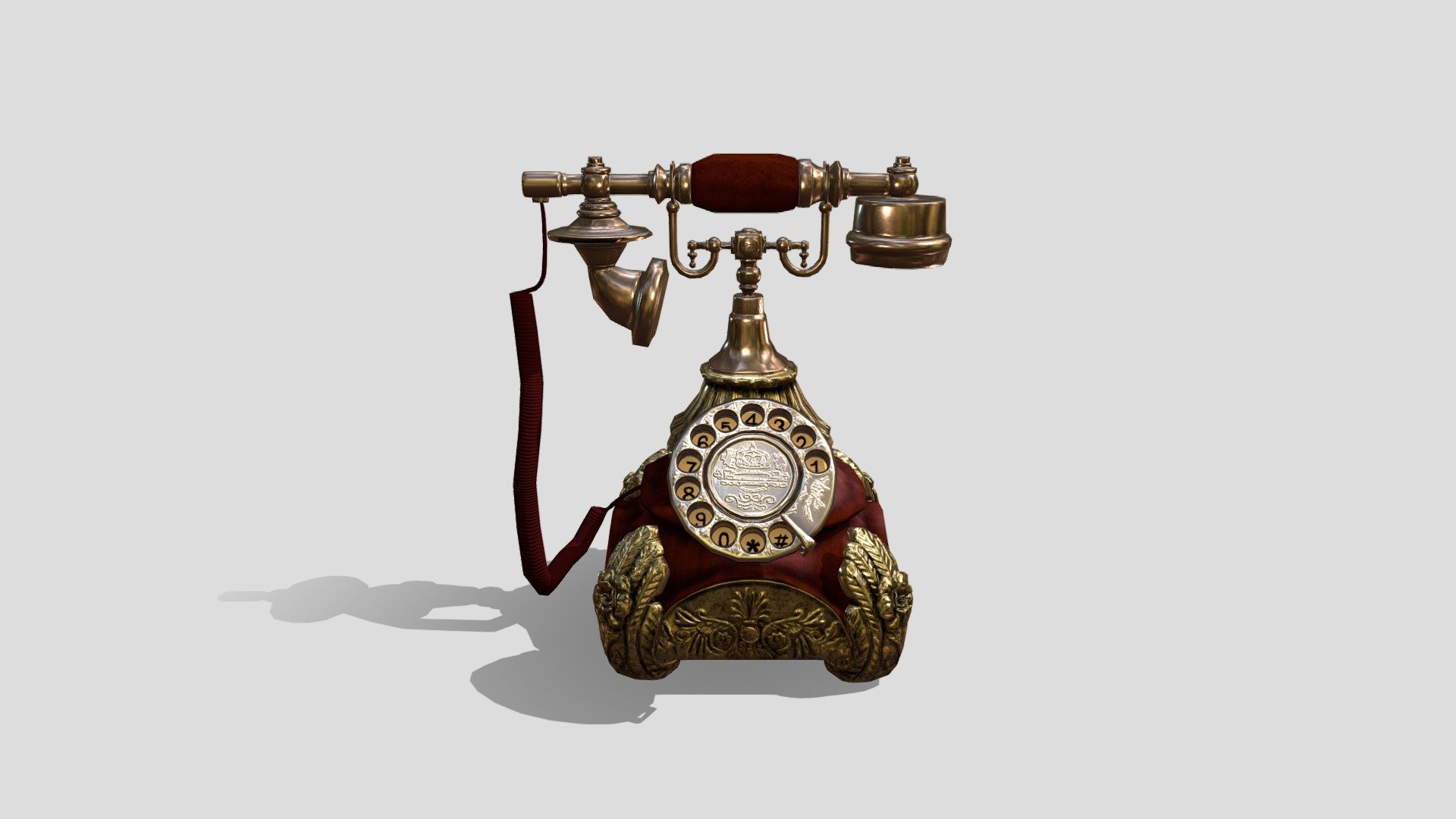 Old Telephone 3D Art - 3D model by RaquelReyes [f688bac] - Sketchfab