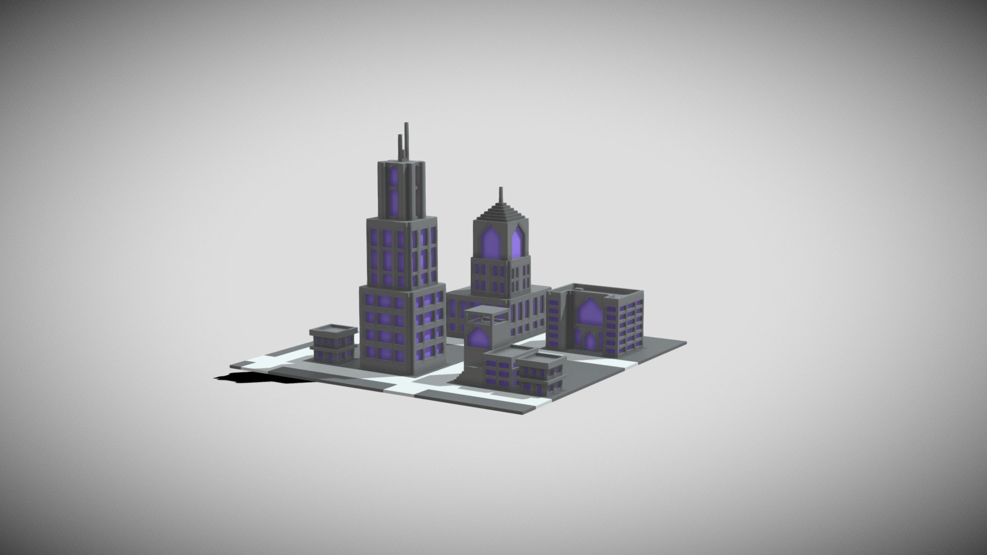 city - Download Free 3D model by 8BEE [f68a356] - Sketchfab