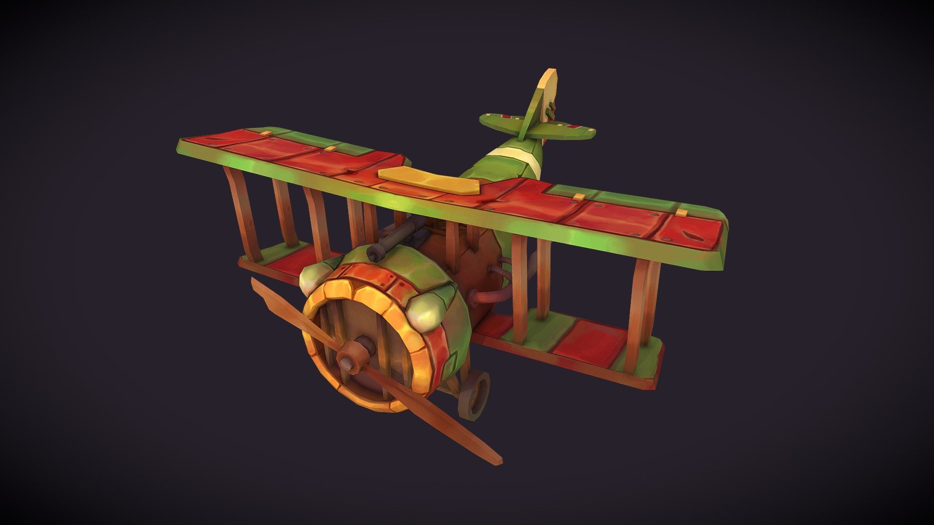 Stylized Plane - 3D model by Silvia_ [f68c42d] - Sketchfab
