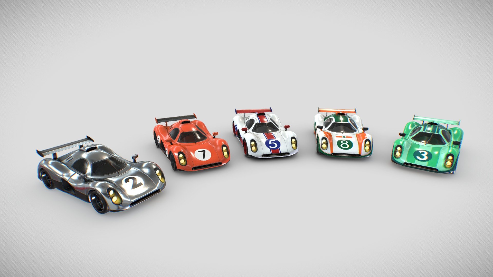 Low poly racing concept cars - Buy Royalty Free 3D model by markusenes ...