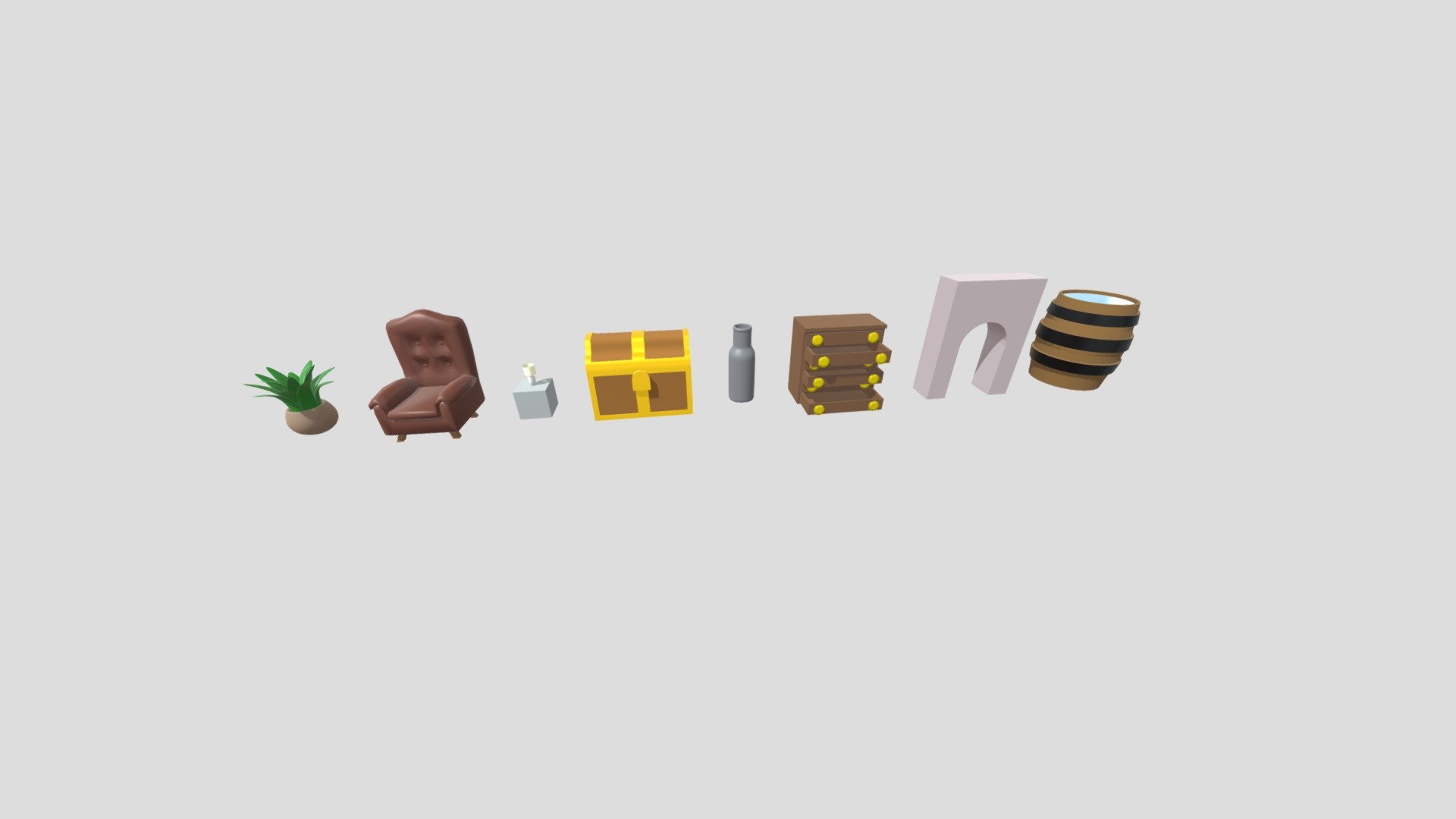 8 objects - 3D model by noutrovers [f693013] - Sketchfab