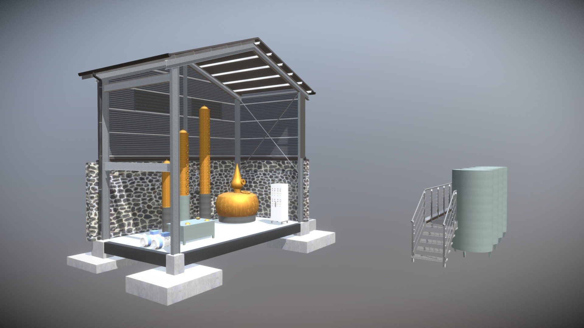 ATELIER FERMENTATION - 3D model by Stephane.Begue [f6989f5] - Sketchfab