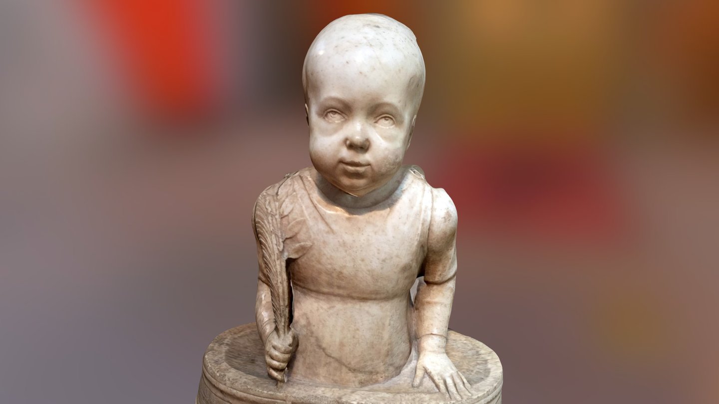 Baby with Feature Pen at the Getty Museum - Download Free 3D model by ...