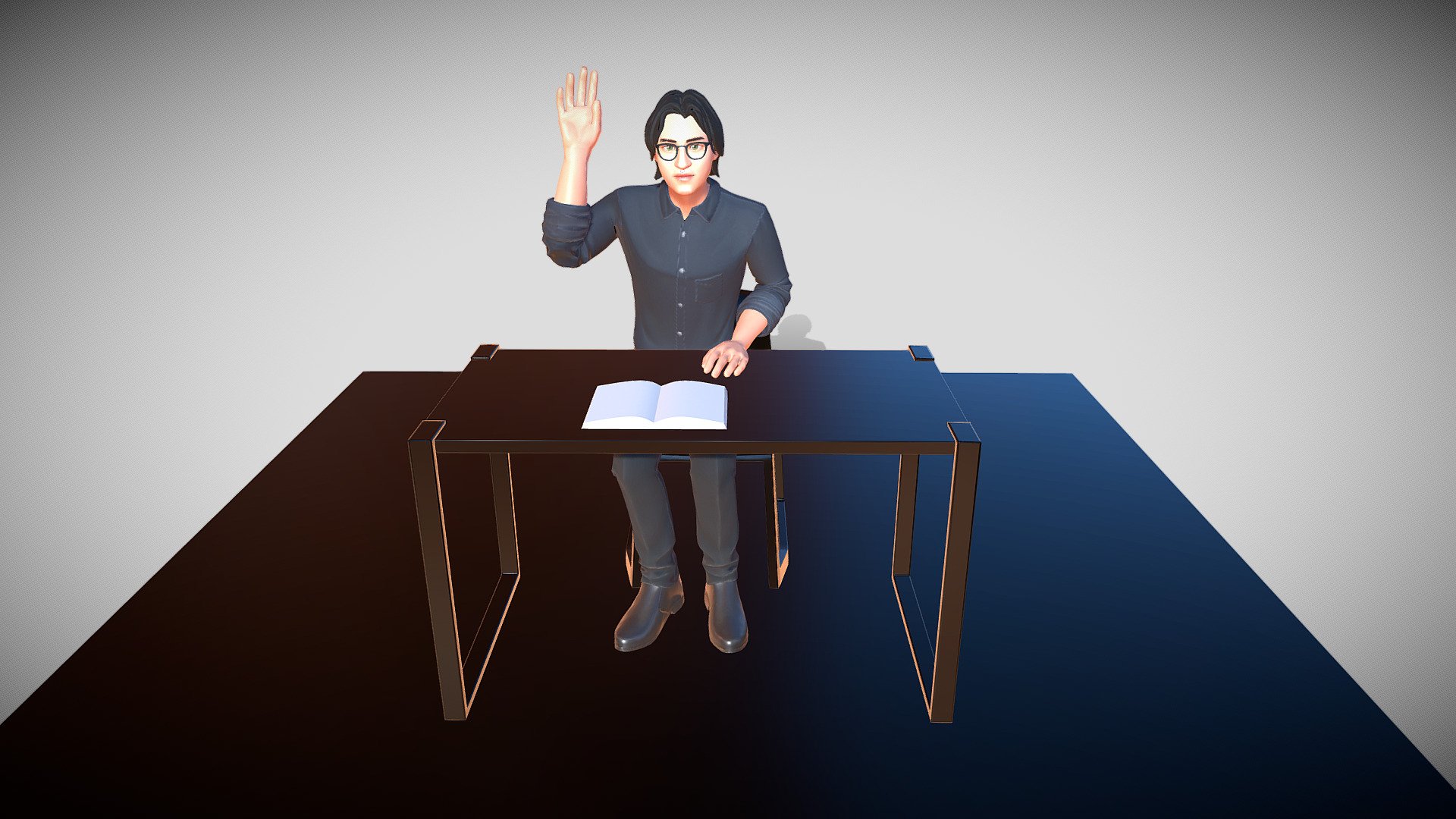 The Student - Animated - Download Free 3D model by tonyflanagan ...