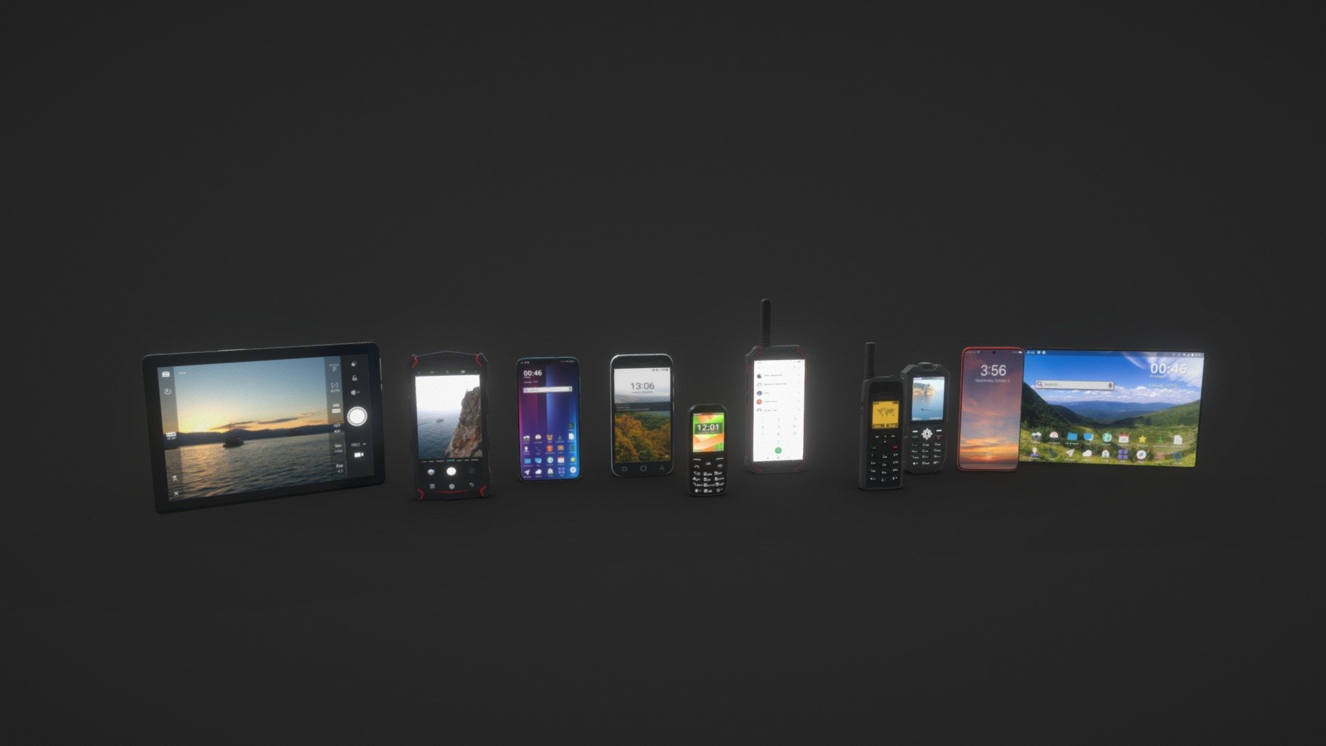 Mobile Phones - 3D model by lyoshko [f6a36a0] - Sketchfab