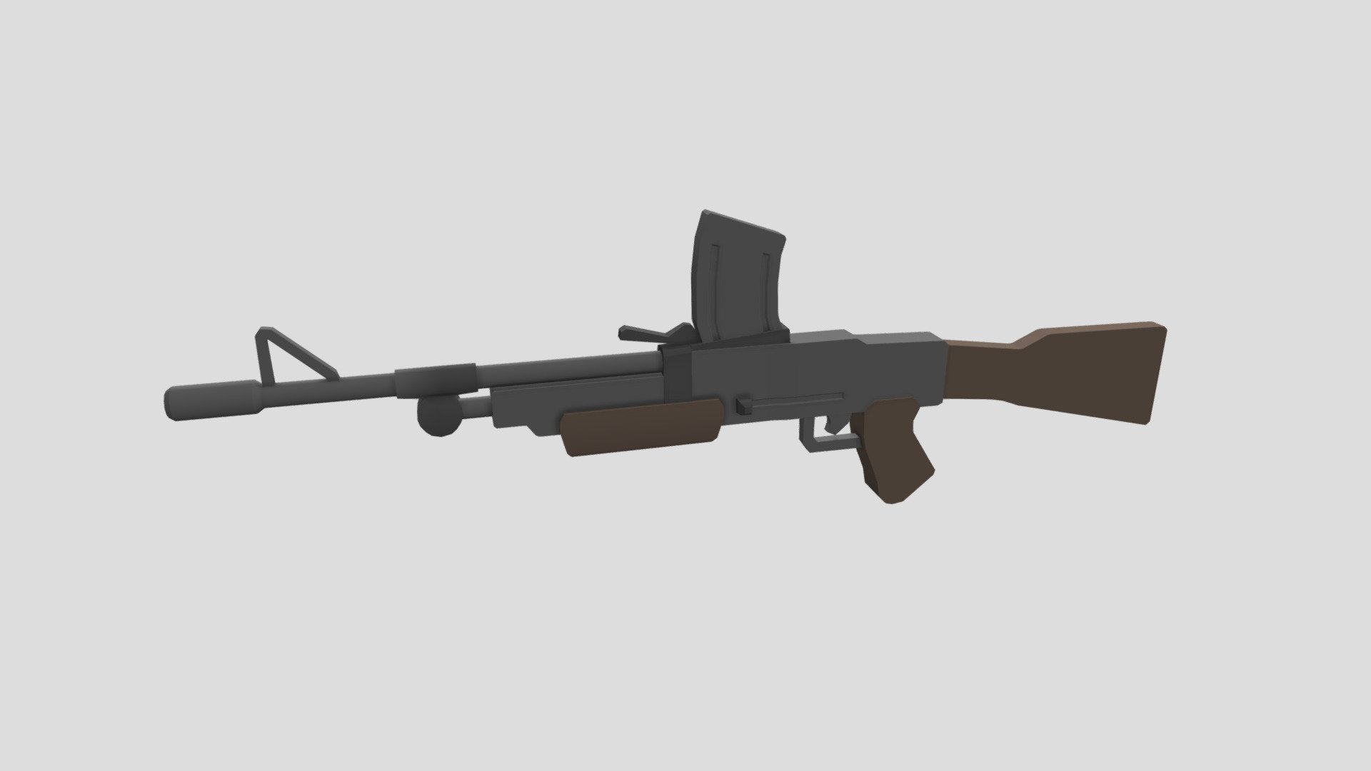 Cartoony Low-Poly Machine Gun - Download Free 3D model by EliteEngineer ...