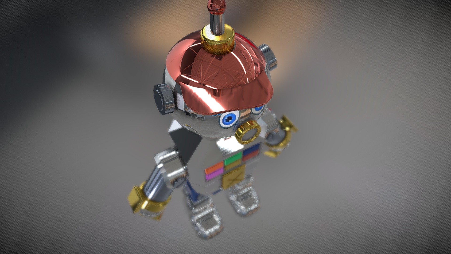 Nono the Robot (Iron Version) - 3D model by A.stark [f6ab3c2] - Sketchfab