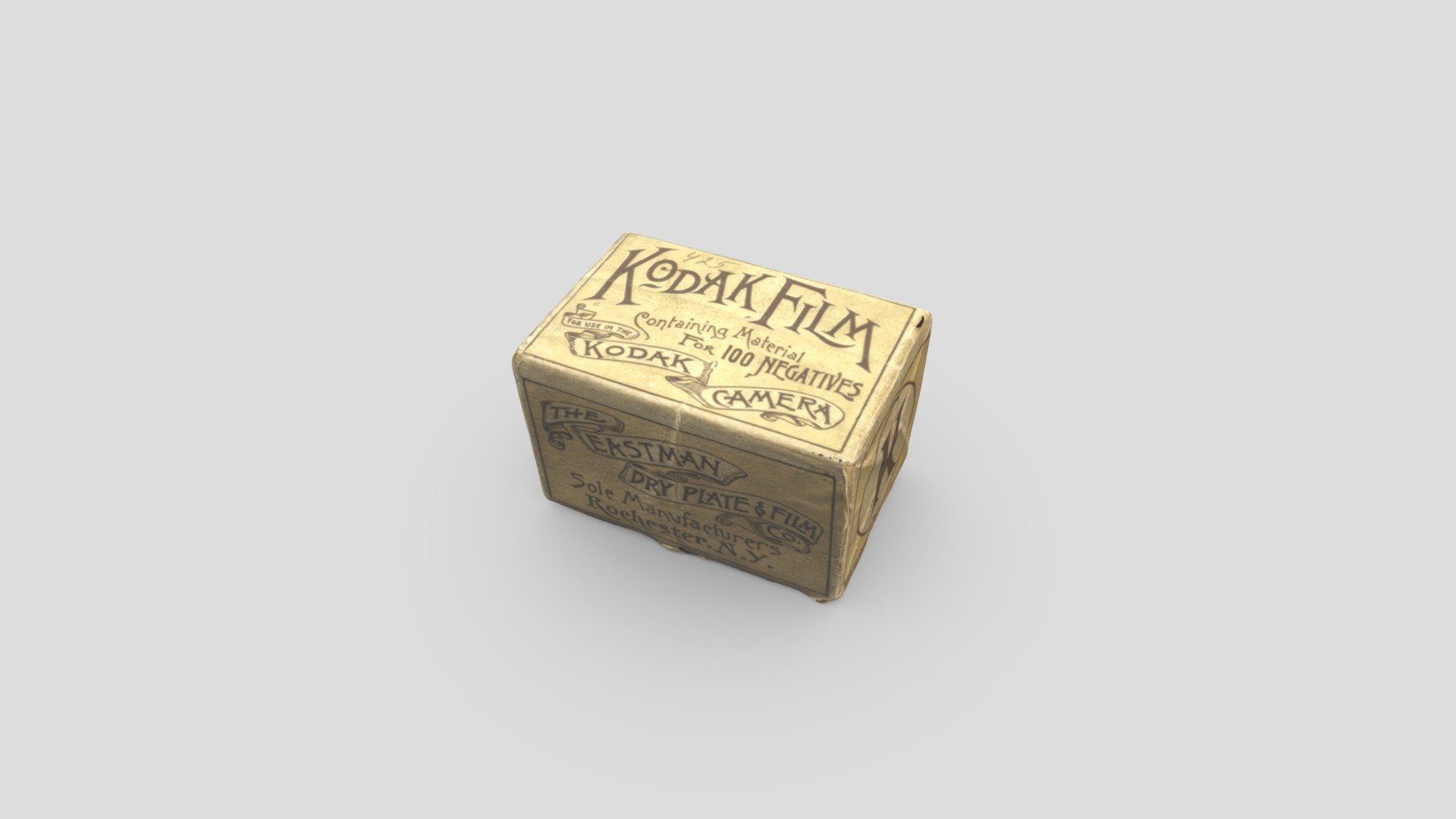 Kodak Film Box - 3D model by eligroborchik [f6ab545] - Sketchfab