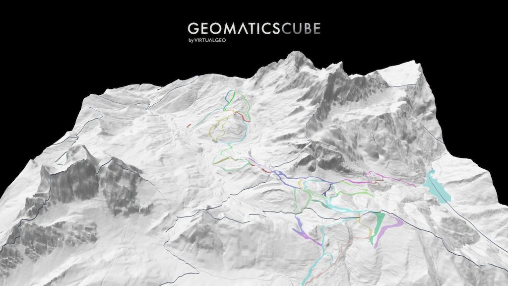 Ski slopes, Val Zoldana, Italy - 3D model by Virtualgeo s.r.l ...