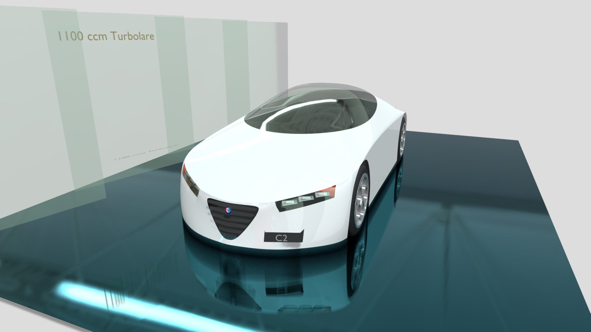 2023 Alfa Romeo 2C Studie - 3D model by Carrozze DÄULARI ...