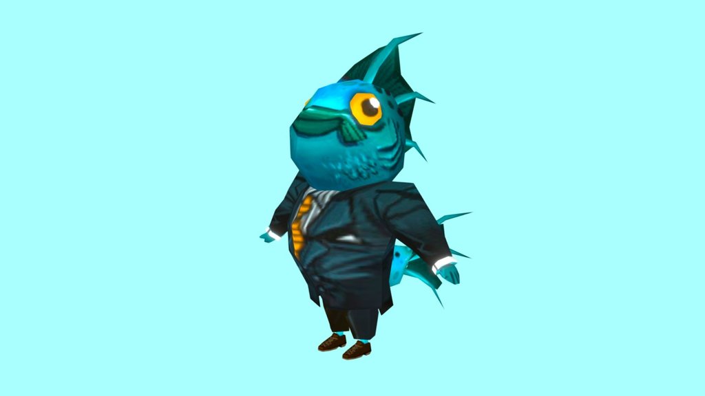 Fish dude - 3D model by Sklart [f6ae7b6] - Sketchfab