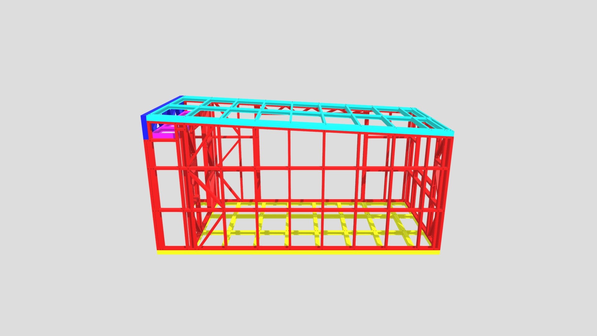 SFD: Plan Design # 3 - Cabin A - Download Free 3D model by Steel Frame ...