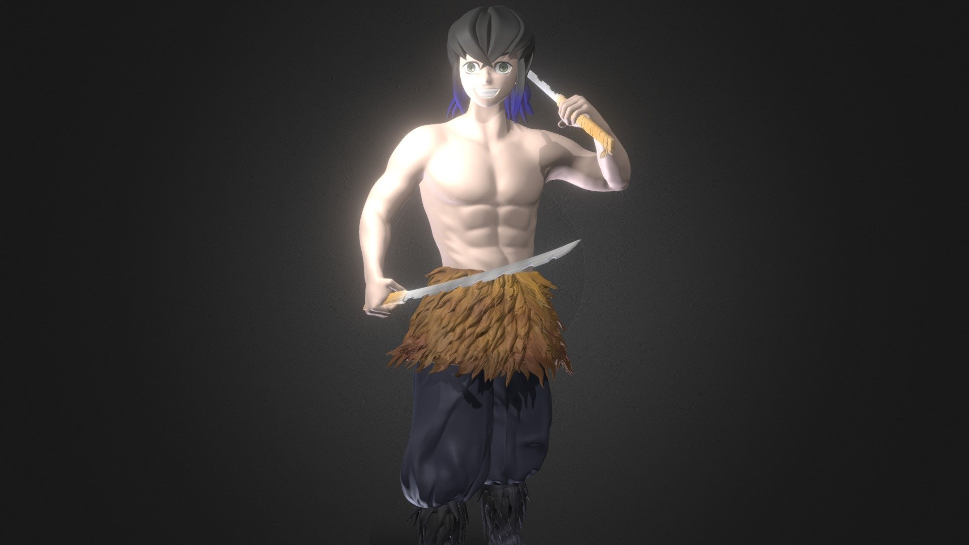 Inosuke 3D Kimetsu No Yaiba - 3D model by nik.level103 [f6b00b5 ...