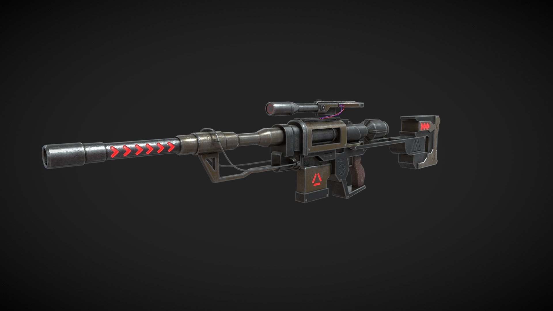 Sniper rifle - Download Free 3D model by Werner291 [f6b0519] - Sketchfab