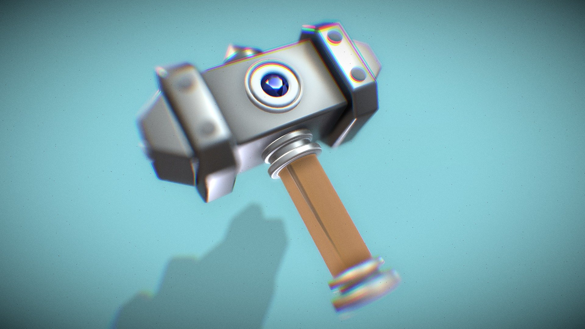 Lo-poly Cartooni Style Hammer - Download Free 3D model by Arham 3D ...