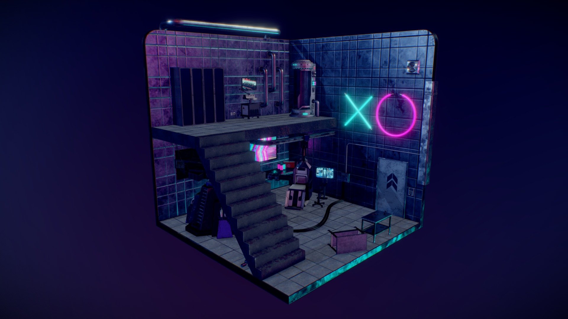 Cyberpunk Ripperdock Diorama - 3D model by NachoWhy [f6b7424] - Sketchfab