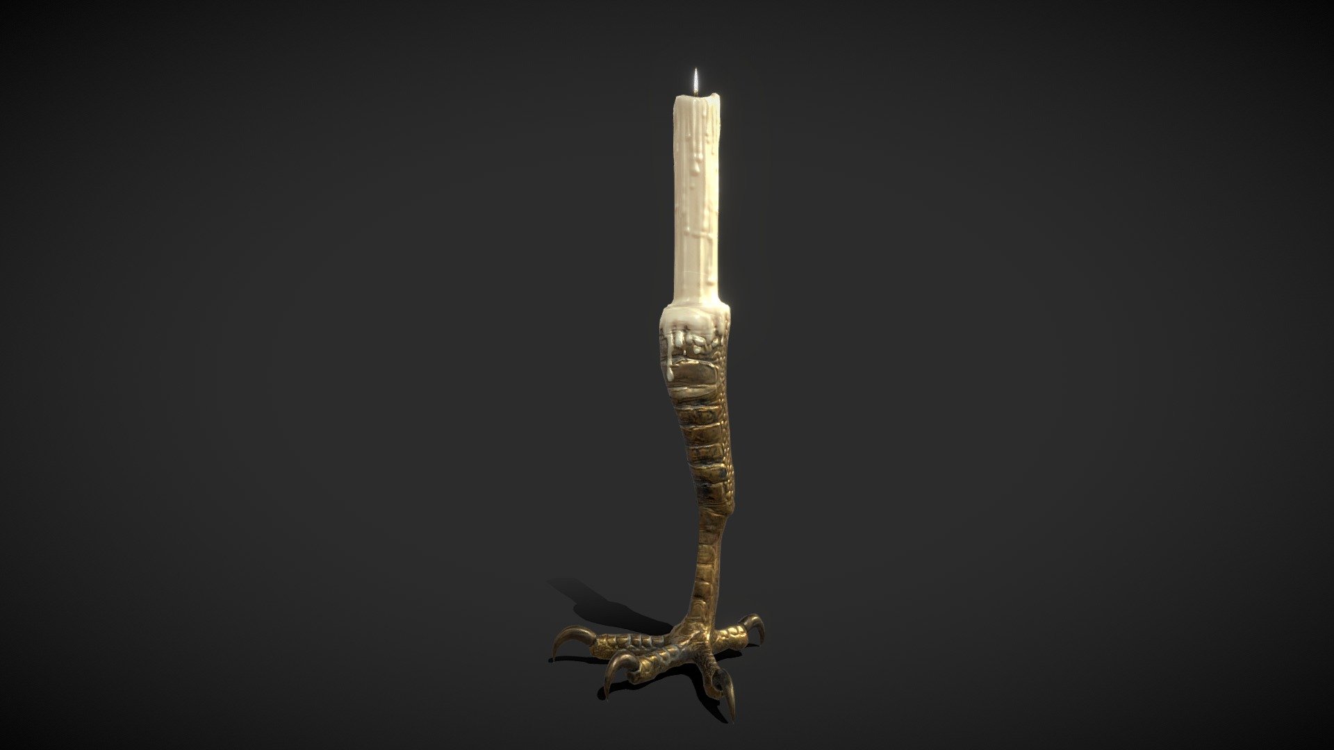 Claw Candlestick / Horror Decoration - low poly - Buy Royalty Free 3D ...