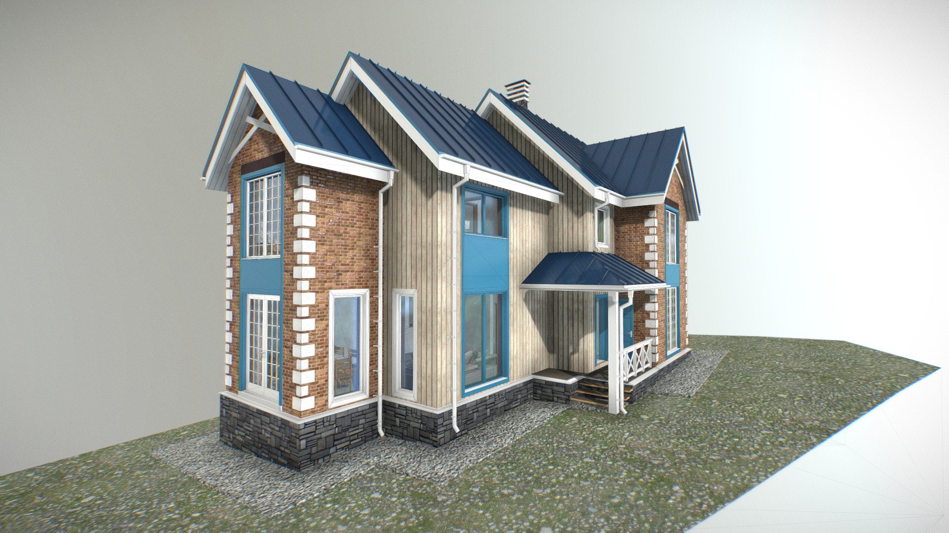 Nord house PR06_08_21 - Buy Royalty Free 3D model by VRA (@architect47 ...