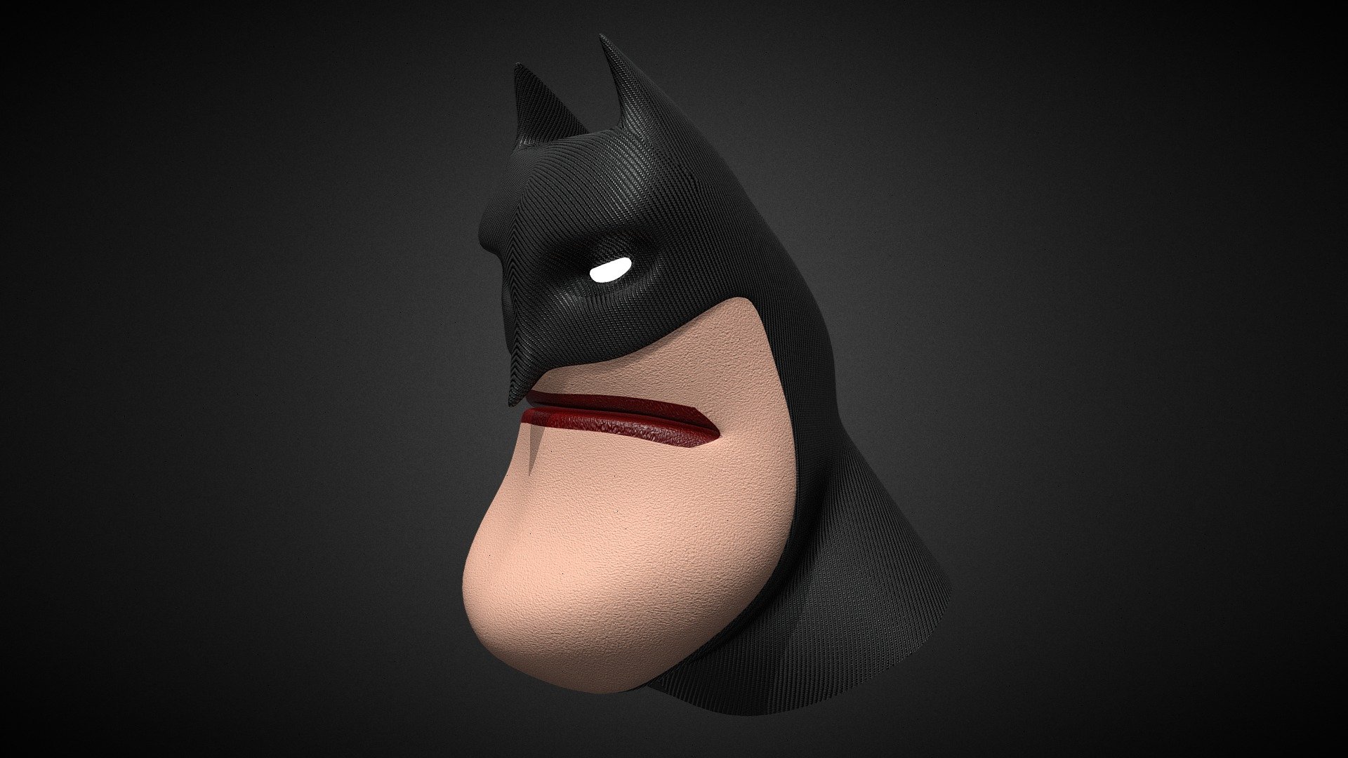 Batman Head - 3D model by khanhkon [f6b8eb6] - Sketchfab